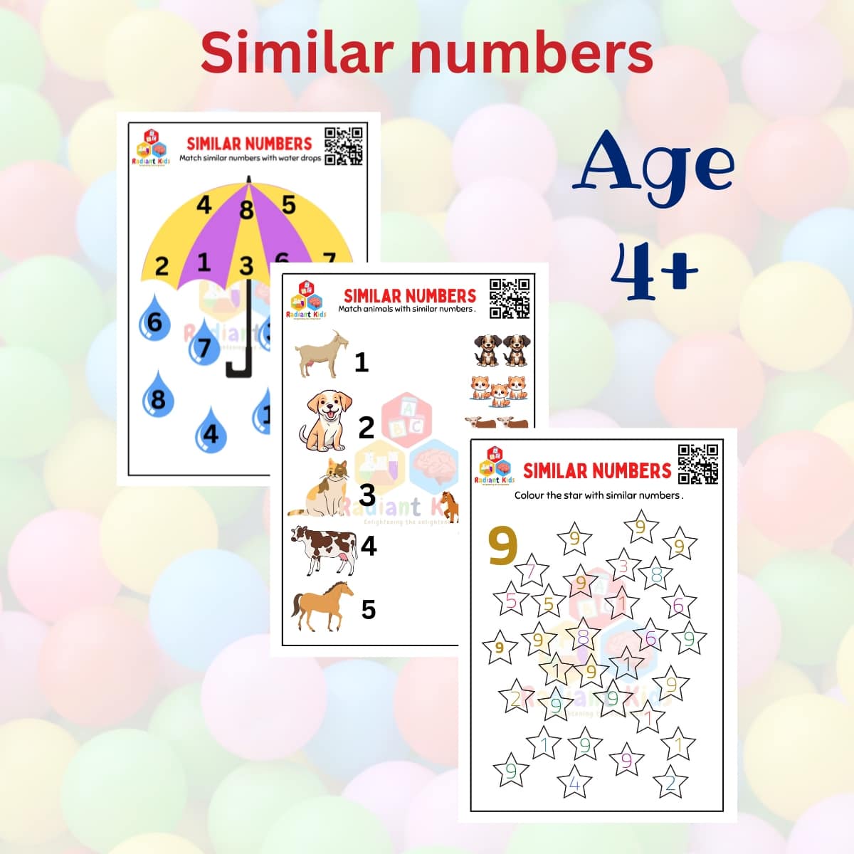 Similar numbers - Radiant Kids